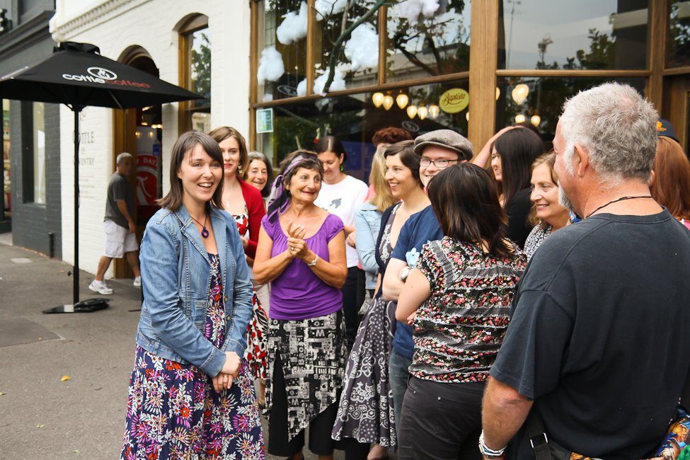 Vicky Jacobs, resident of West Footscray, mum, does music all the time ...